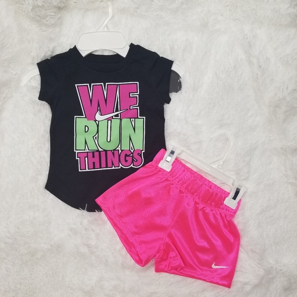 Nike | Matching Sets | Nike Toddler Girls We Run Things Tee And Hyper ...
